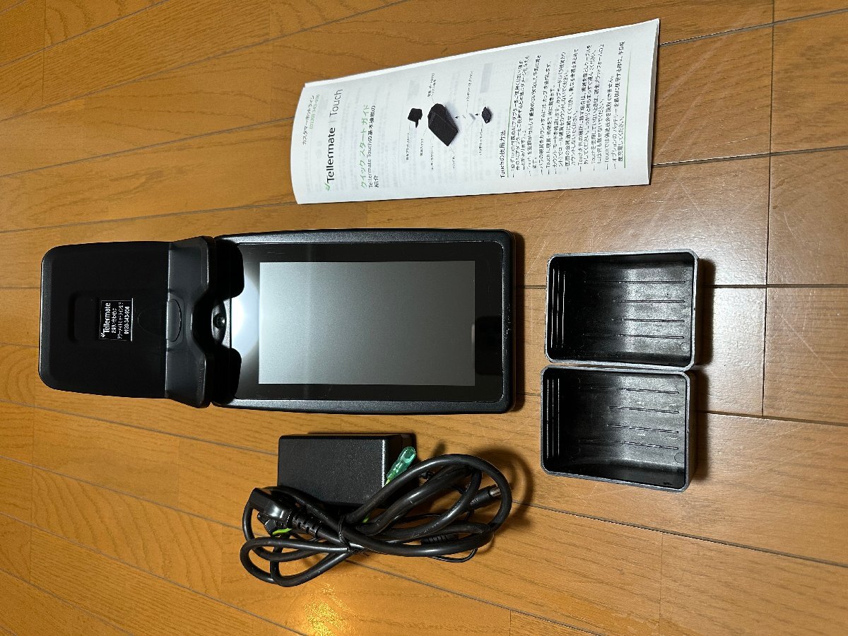 【目立った傷や汚れなし】★★Tellermate 全面タッチスクリーン 現金カウンター Tellermate Touch 専用コード/専用充電 ...
