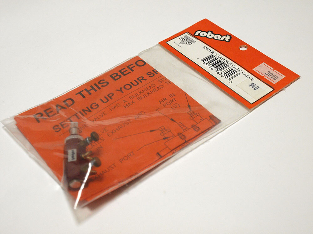 【未使用】【M1363】ROBART #167VR 可変型 エアー コントロール バルブ レッド（Variable Rate Control ...