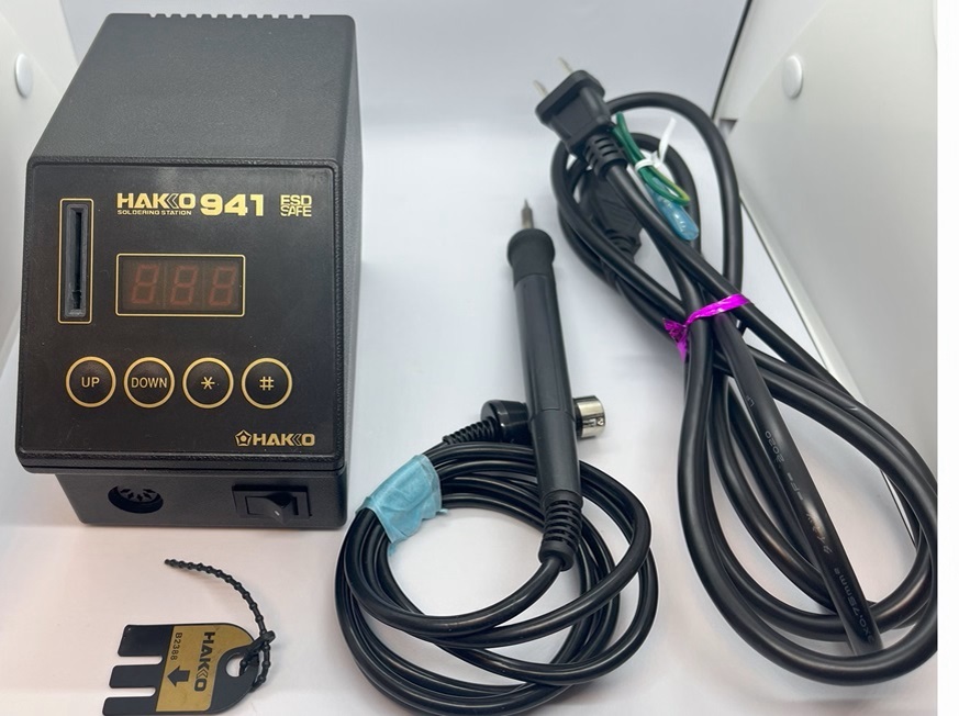 【やや傷や汚れあり】HAKKO製 ステーションはんだこて 941＋こて付き 中古品の落札情報詳細 - ヤフオク落札価格検索 オークフリー