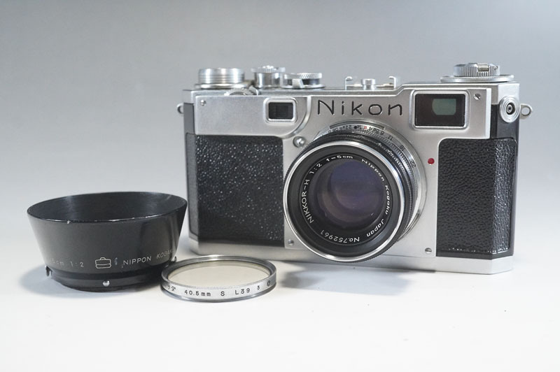 【やや傷や汚れあり】1円~【229】Nikon／ニコン NIPPON KOGAKU TOKYO S2 後期型 ／LENDS NIKKOR-H 1:2 f=5cm Nippon Kogaku ...