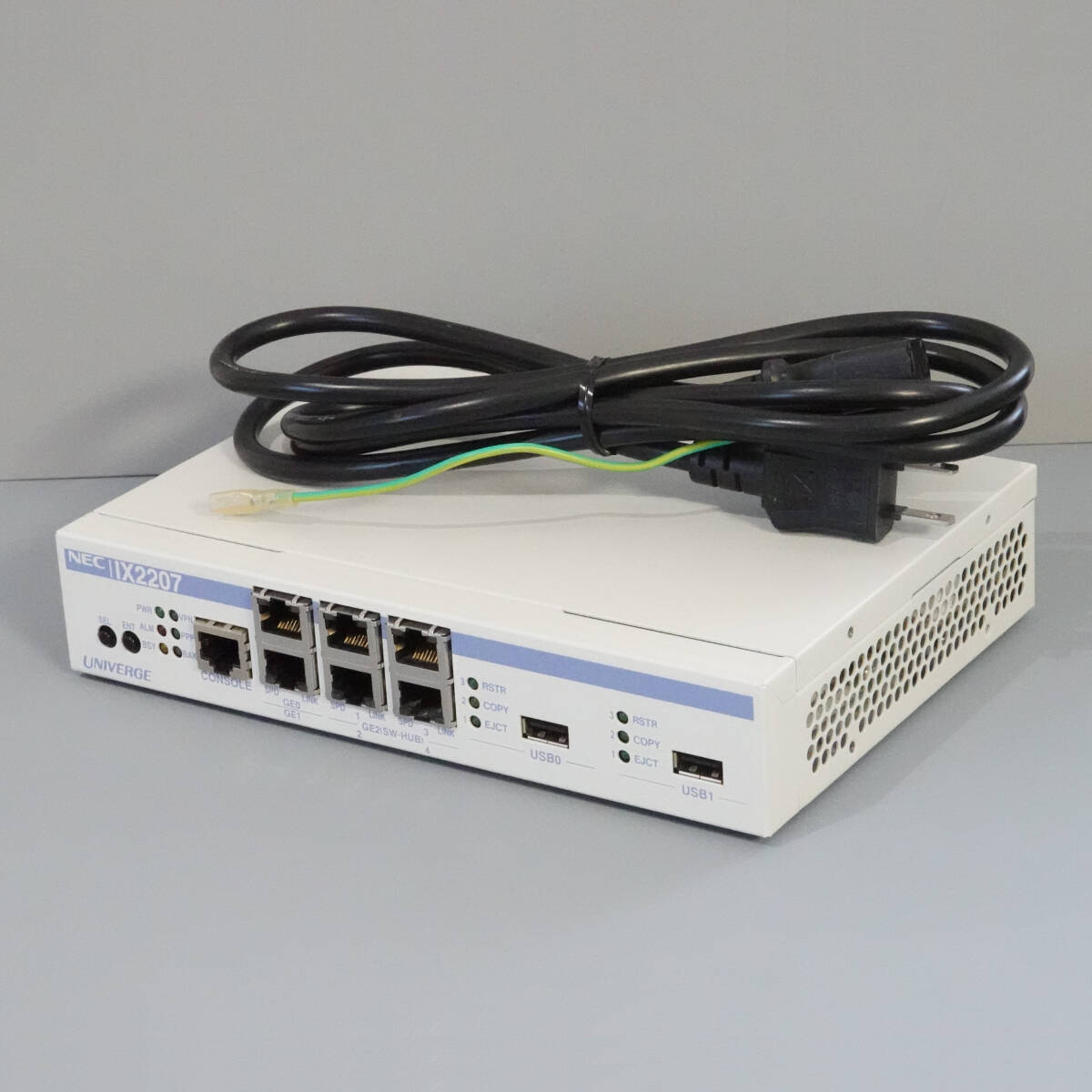 【目立った傷や汚れなし】NEC VPN対応高速アクセスルータ UNIVERGE IX2207 ソフトウェア Ver. 10.8.24 【美品 ...