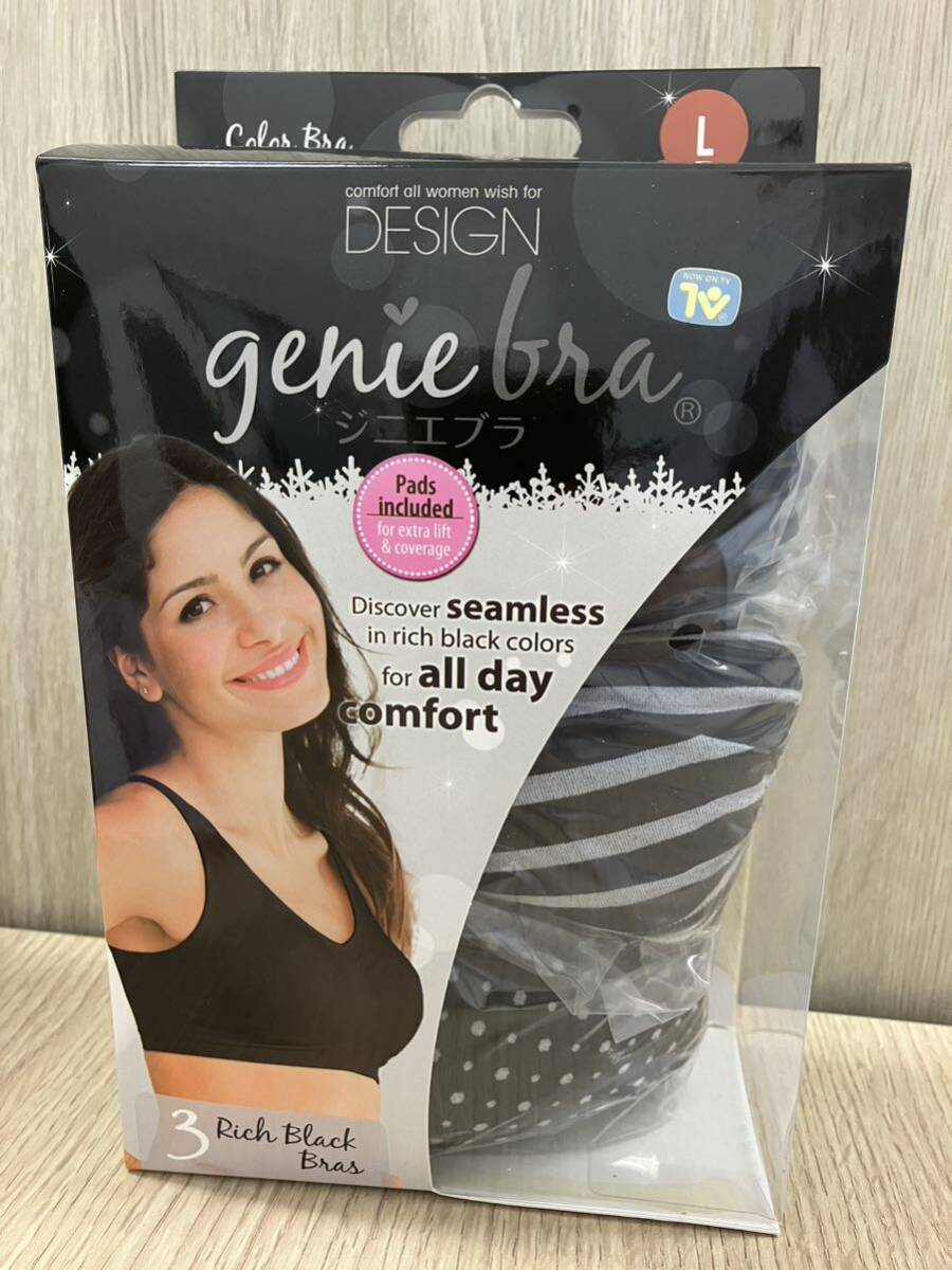 【未使用】genie bra ジニエブラ ブラック3枚セット Lサイズ 未使用品の落札情報詳細 - Yahoo!オークション落札価格検索 オークフリー