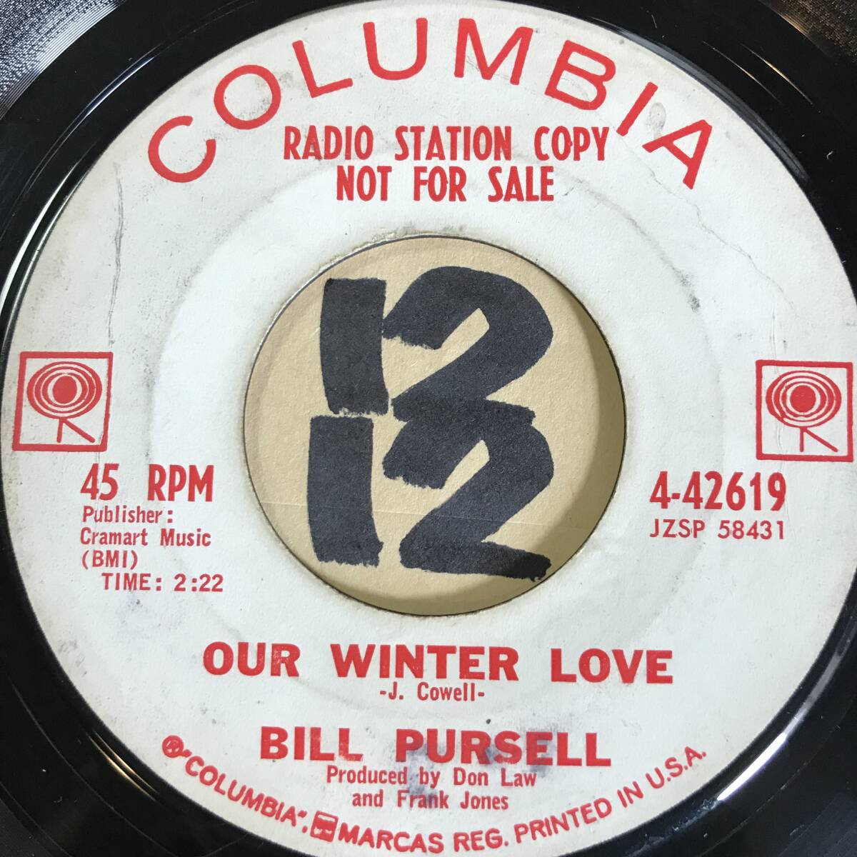 【目立った傷や汚れなし】試聴 エコーやディレイを使って自分だけのダブ・ヴァージョンを BILL PURSELL OUR WINTER LOVE ...