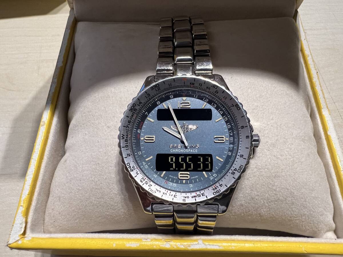 【やや傷や汚れあり】ブライトリング クロノスペース BREITLING CHRONOSPACE 中古稼働品の落札情報詳細 - Yahoo ...