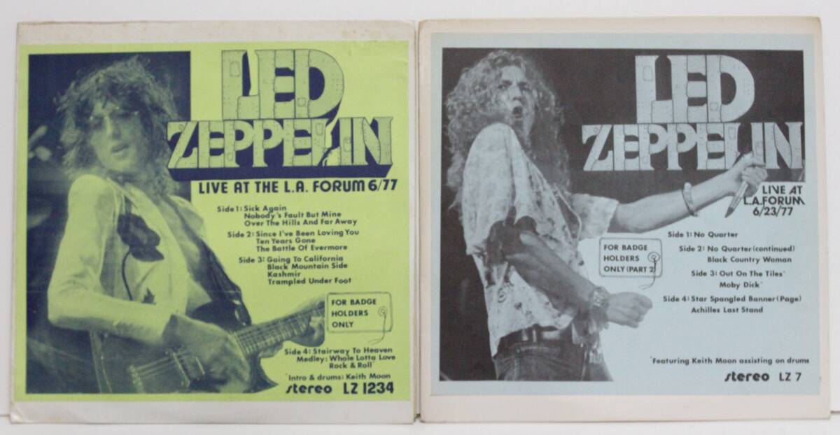 【やや傷や汚れあり】[LP] Led Zeppelin /Live At The L.A. Forum 6/77( For ...