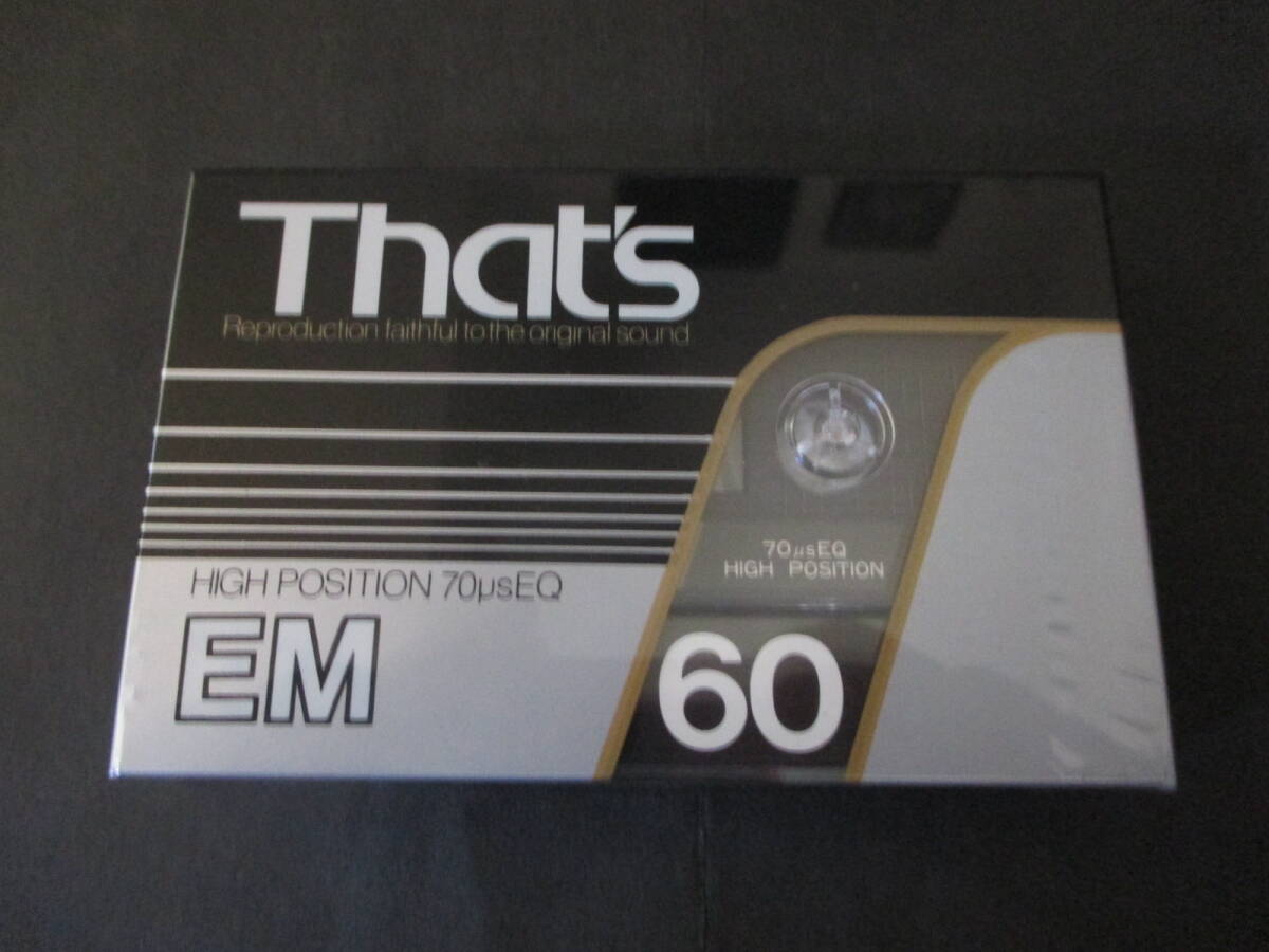【未使用】未使用品・That's（太陽誘電）EM60 ハイポジション カセットテープ の落札情報詳細 - ヤフオク落札価格検索 オークフリー