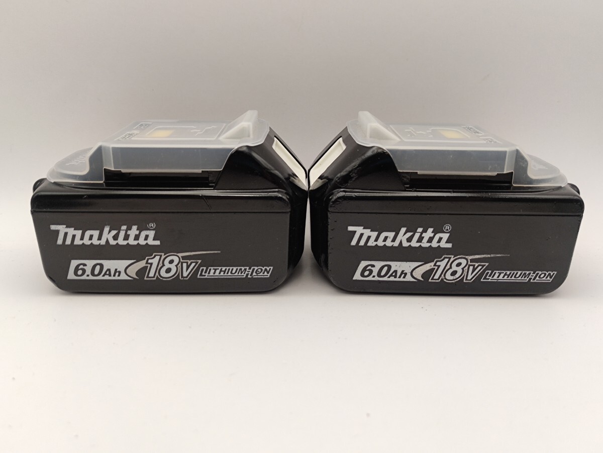 【傷や汚れあり】純正 動作品 2個 マキタ Makita リチウムイオン バッテリー BL1860B 6.0Ah 18v BL1860 雪 ...