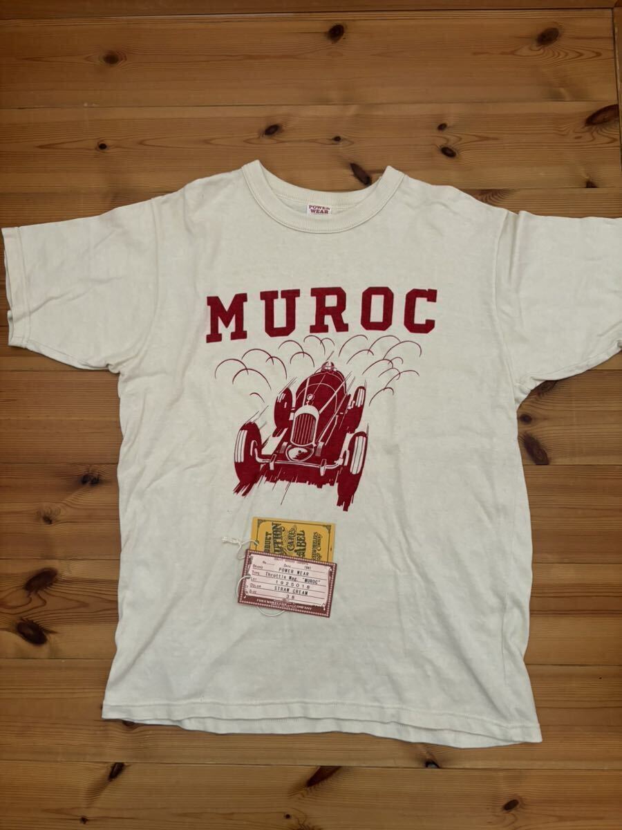 【目立った傷や汚れなし】フリーホイーラーズ MUROC Tシャツ 38 FREEWHEELERS POWER WEAR MUROC ...