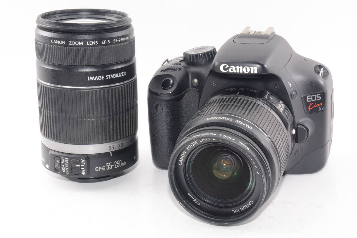 【目立った傷や汚れなし】【外観特上級】Canon デジタル一眼レフカメラ EOS Kiss X4 ダブルズームキット #s10576の落札情報 ...