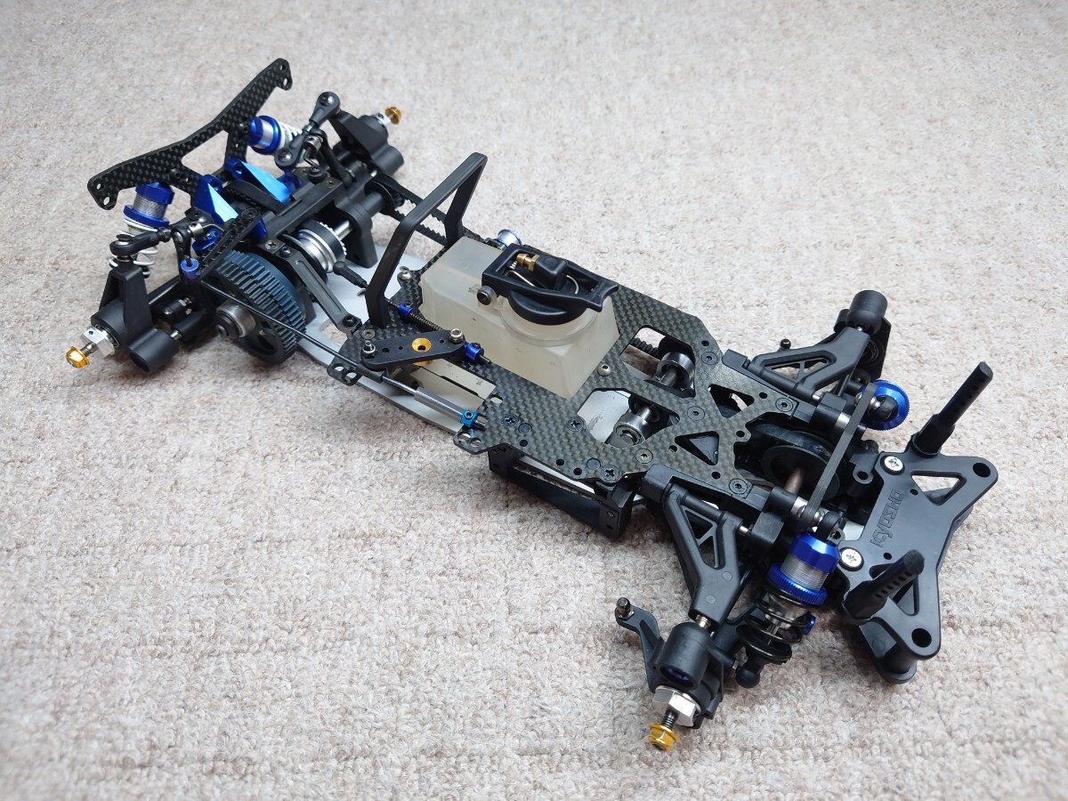 【傷や汚れあり】京商 1/10 GPツーリング V-ONE SR改 RRR EVO仕様 エンジンカー 部品取り等に シャーシ kyosho 無限 xray infinity serpent ...