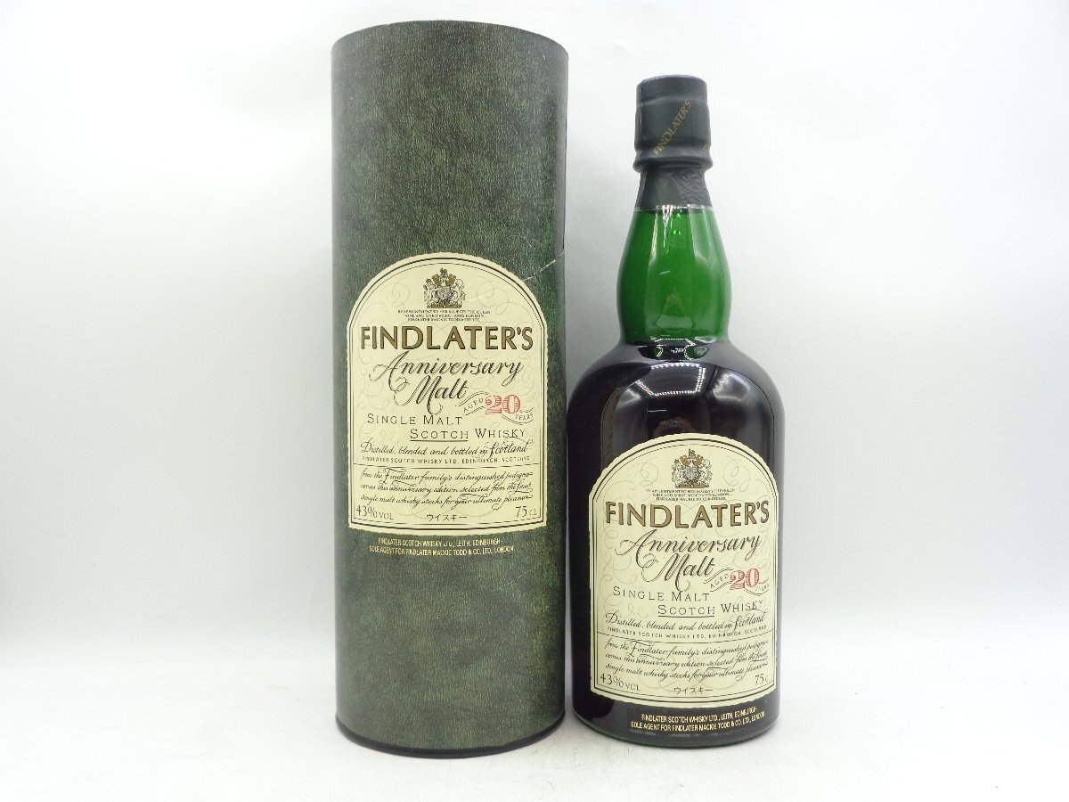【目立った傷や汚れなし】1円～FINDLATER'S Anniversary Malt 20年 フィンドレイター アニバーサリーモルト ...