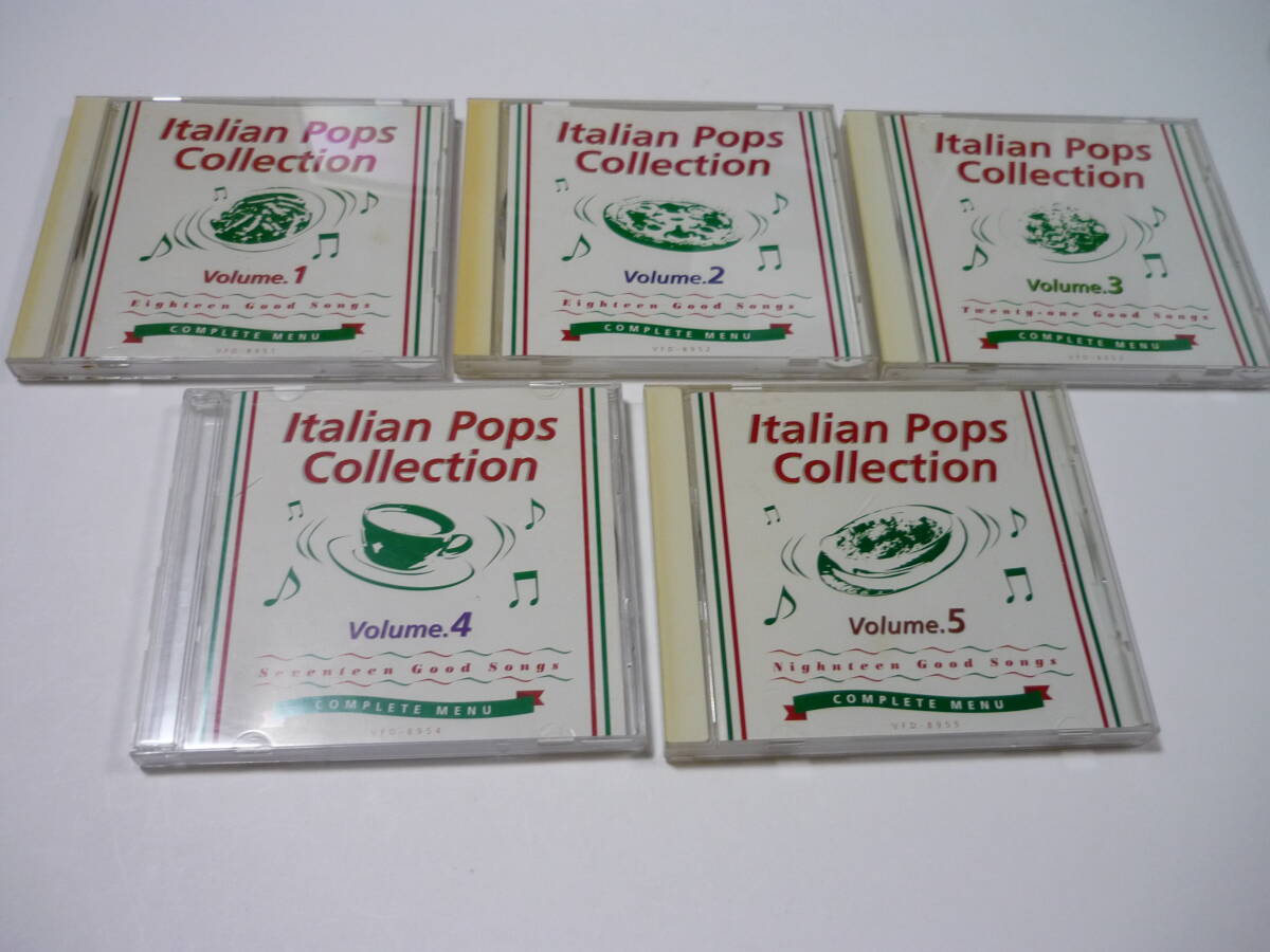【やや傷や汚れあり】[L管02]CD 5枚組 Italian Pops Collection Volume.1～5 洋楽 愛のナポリターナ ...