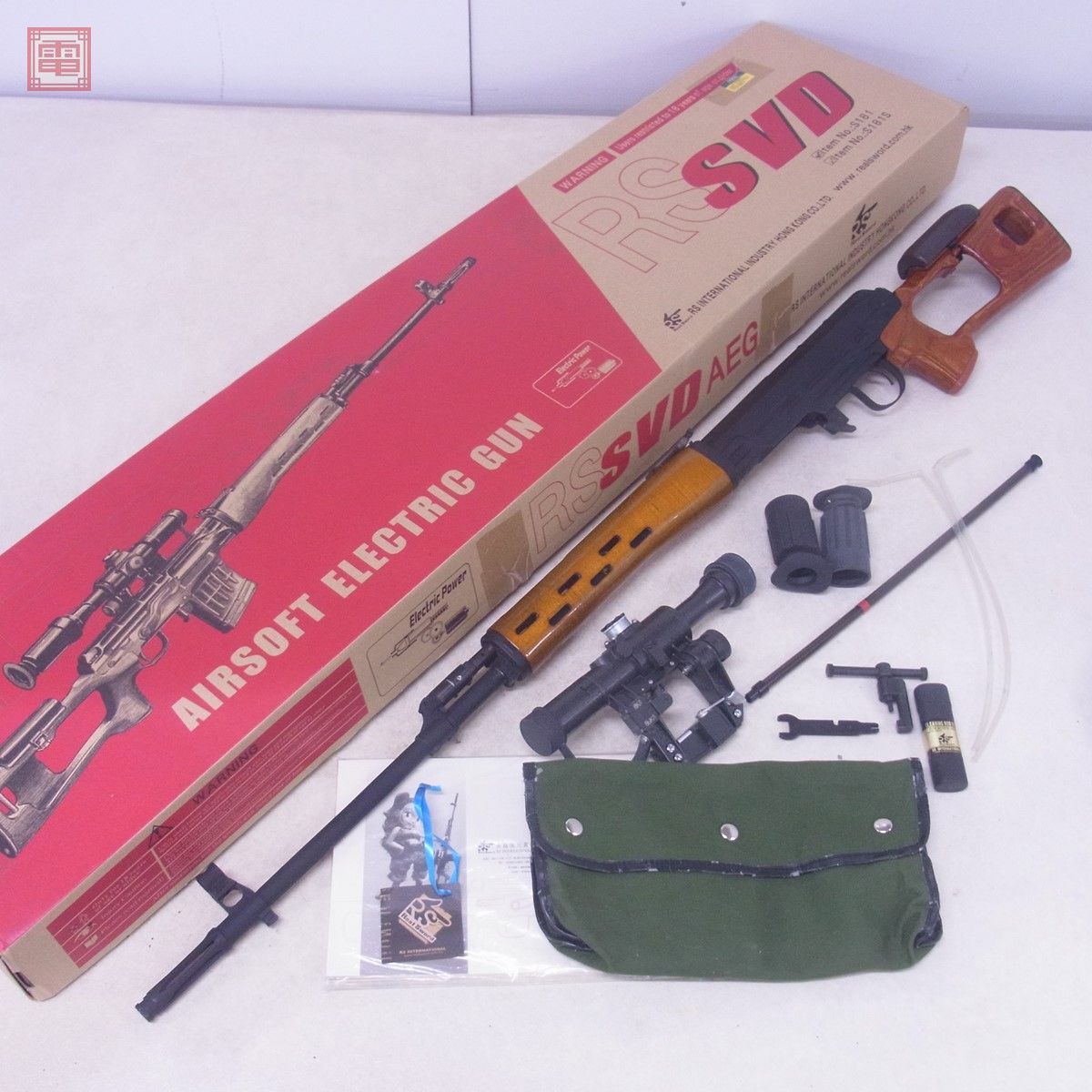 【傷や汚れあり】RS リアルソード 電動ガン SVD ドラグノフ PSO-1 スコープ 付 リアルウッド 木製ストック 木製ハンドガード 現状品【EAの落札情報詳細 - Yahoo ...