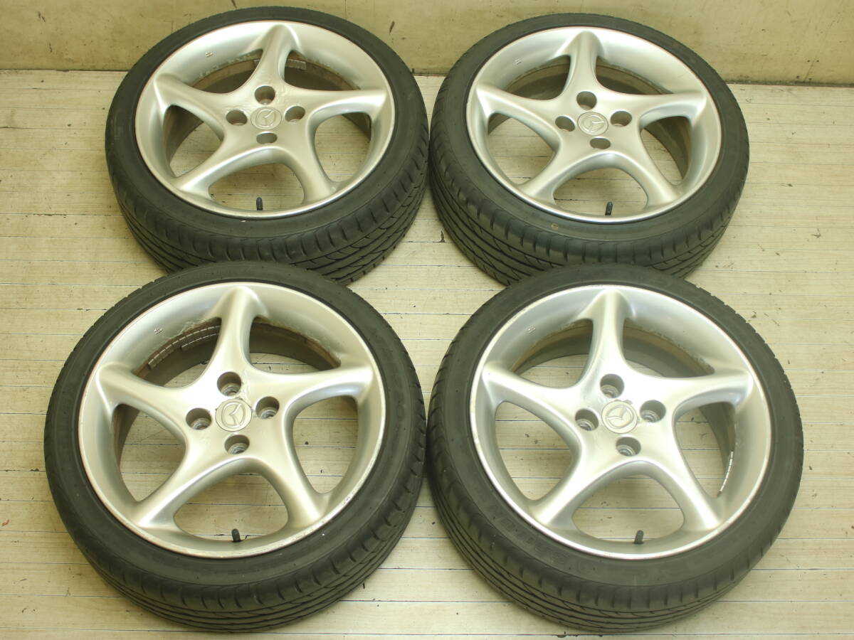 【傷や汚れあり】送料無料 ロードスター NB6C/NB8C 純正 16インチ ホイール 195/40R16 16×6.5J PCD 100 ...