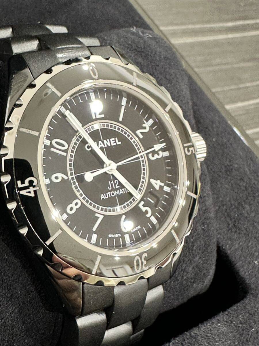 【目立った傷や汚れなし】極美品 CHANEL J12 38ミリ黒 自動巻 H0684 純正正規品 仕上げ済み シャネルの落札情報詳細 - Yahoo!オークション落札価格検索 オークフリー