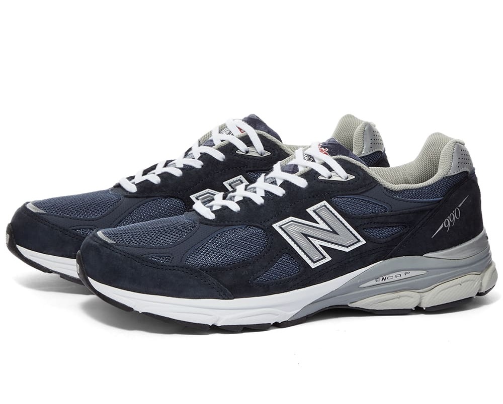 【未使用】新品 28.5cm ニューバランス M990 v3 NB3 New Balance 紺×白 ネイビー スニーカー NB 991 ...