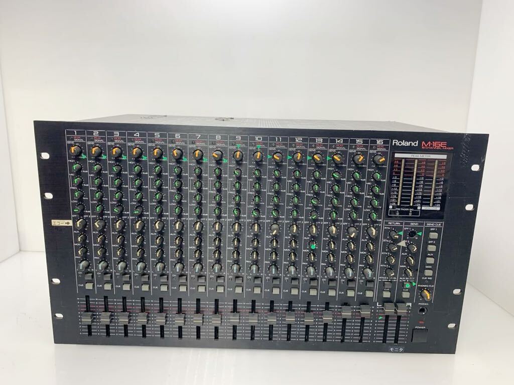 【傷や汚れあり】C3DP-092403 Roland ローランド M-16E 16チャンネル アナログミキサー 16チャンネル アナログ ...