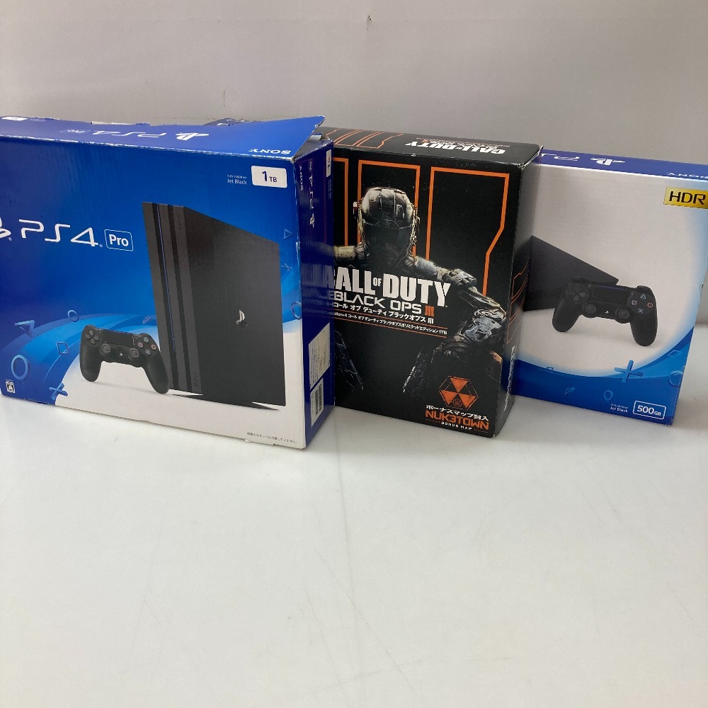 【全体的に状態が悪い】05w04190★1円~ SONY PS4 3台まとめ売り Pro 1TB CUH-7000B CoD ブラックオプス3リミテッドエディション 本体 ジャンク品の落札情報 ...