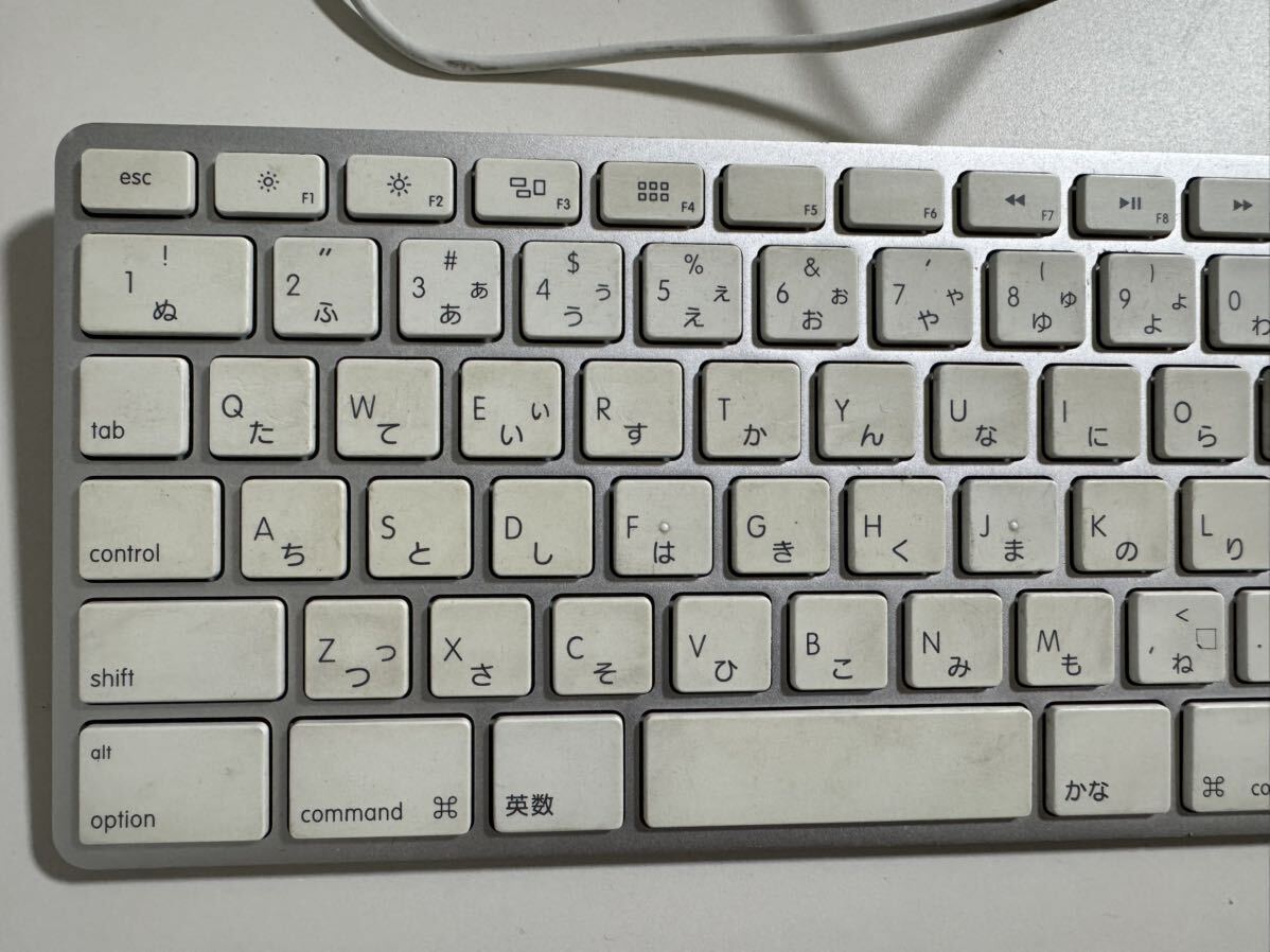 【目立った傷や汚れなし】A1243 EMC 2171 Apple USBキーボード アップル Keyboard USB キーボード 日本語 ...