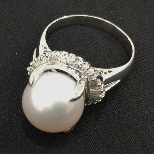 【やや傷や汚れあり】Pt900 パール 約11mm ダイヤモンド D0.25ct リング 指輪 16.5号 9.8g アクセサリー ジュエリー ファッション小物の落札情報詳細 - Yahoo ...