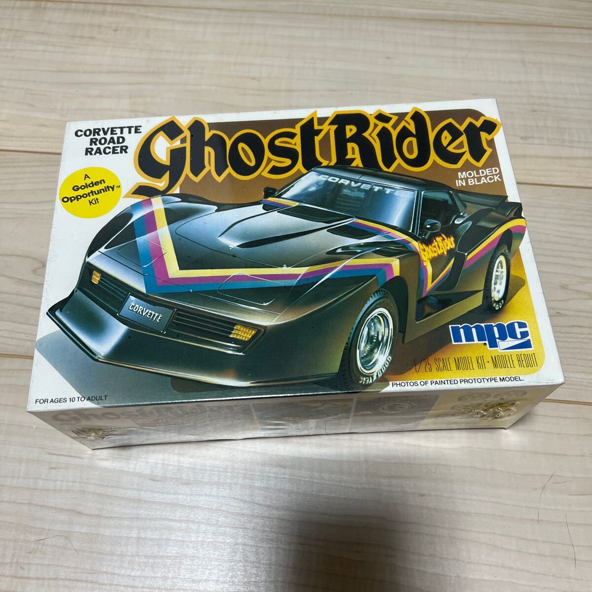 【目立った傷や汚れなし】mpc 1/25 未組立 プラモデル シボレー コルベット C3 corvette road racer ロード ...
