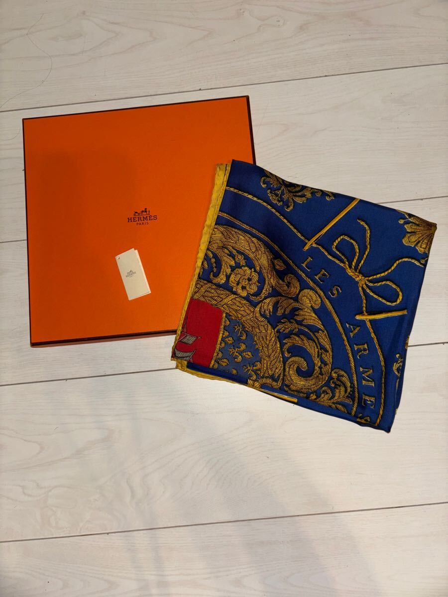 【目立った傷や汚れなし】美品HERMES エルメススカーフ本物￥500から青の綺麗なスカーフの落札情報詳細 - Yahoo!オークション落札価格検索 オークフリー