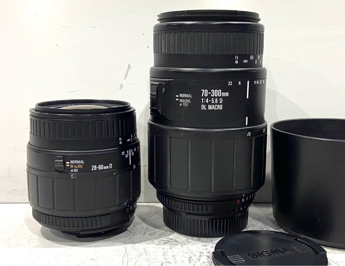 【傷や汚れあり】241026E☆ SIGMA Nikon AF用レンズ 28-80mm 1:3.5-5.6 MACRO φ55 70 ...