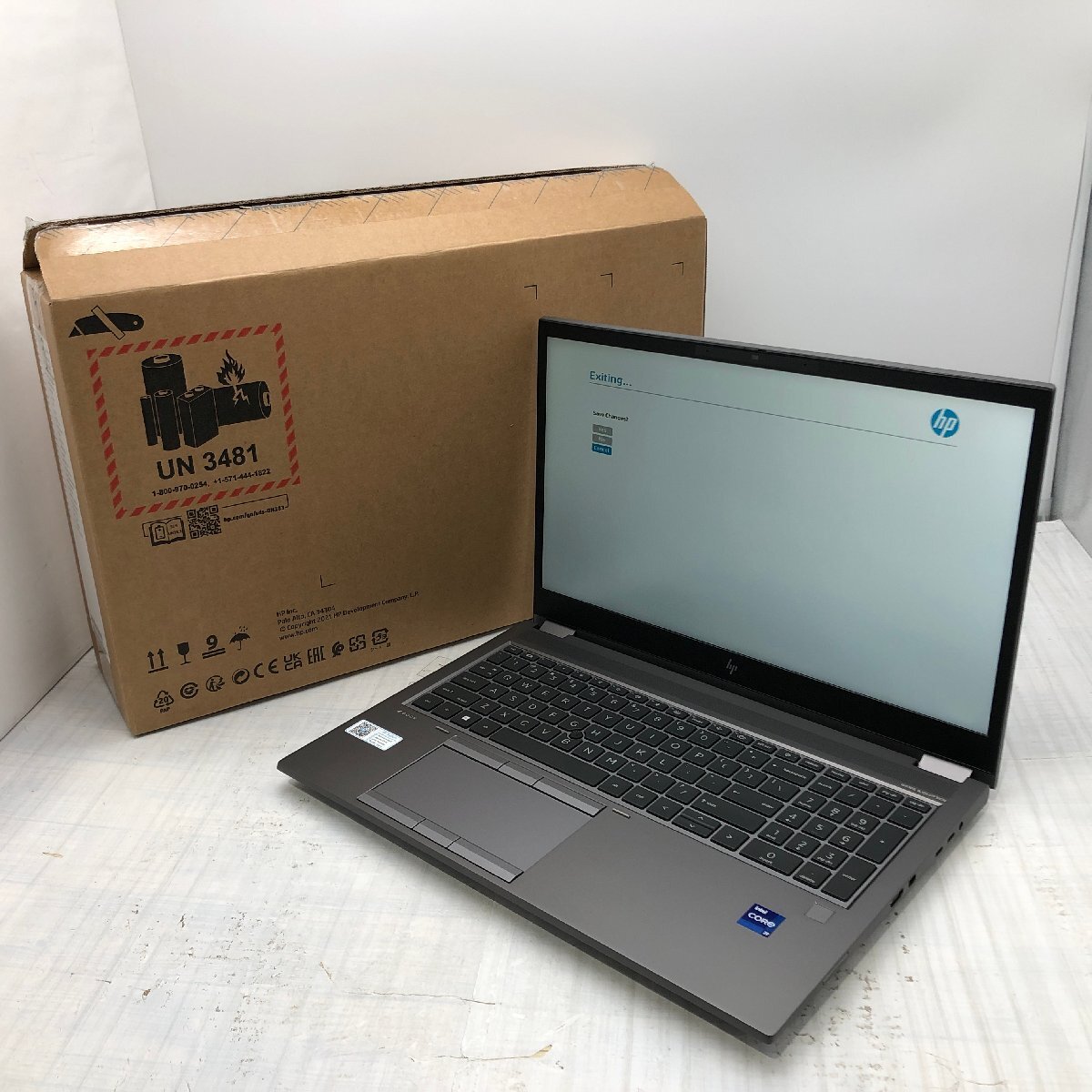 【目立った傷や汚れなし】Hewlett-Packard ZBook Fury 15.6 inch G8 Core i9 11900H 2.50GHz/64GB/1TB(NVMe ...