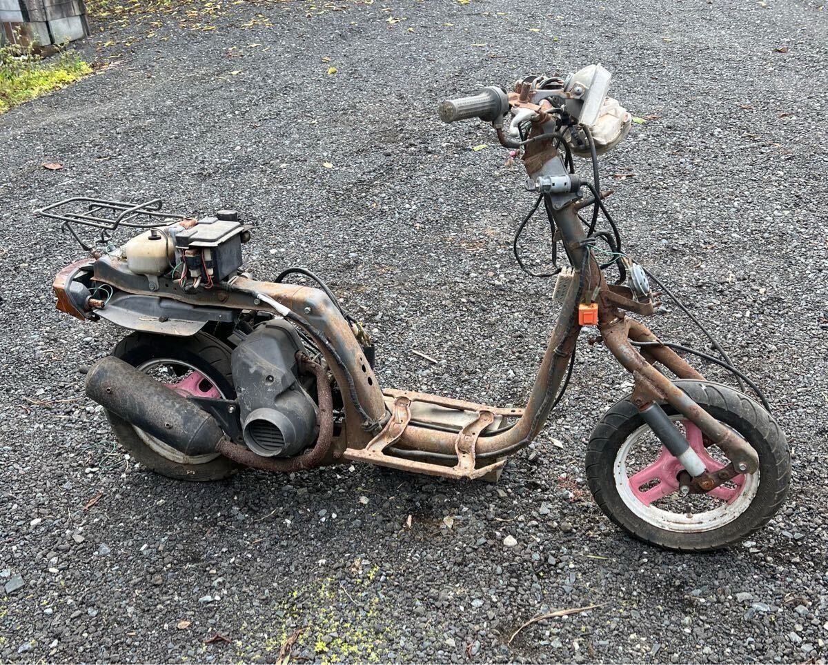 【傷や汚れあり】ホンダ タクト AF09 登録書類付き！AF18エンジン！始動OK!現状！売り切り！ （検 クレージュ スーパートラッド ...