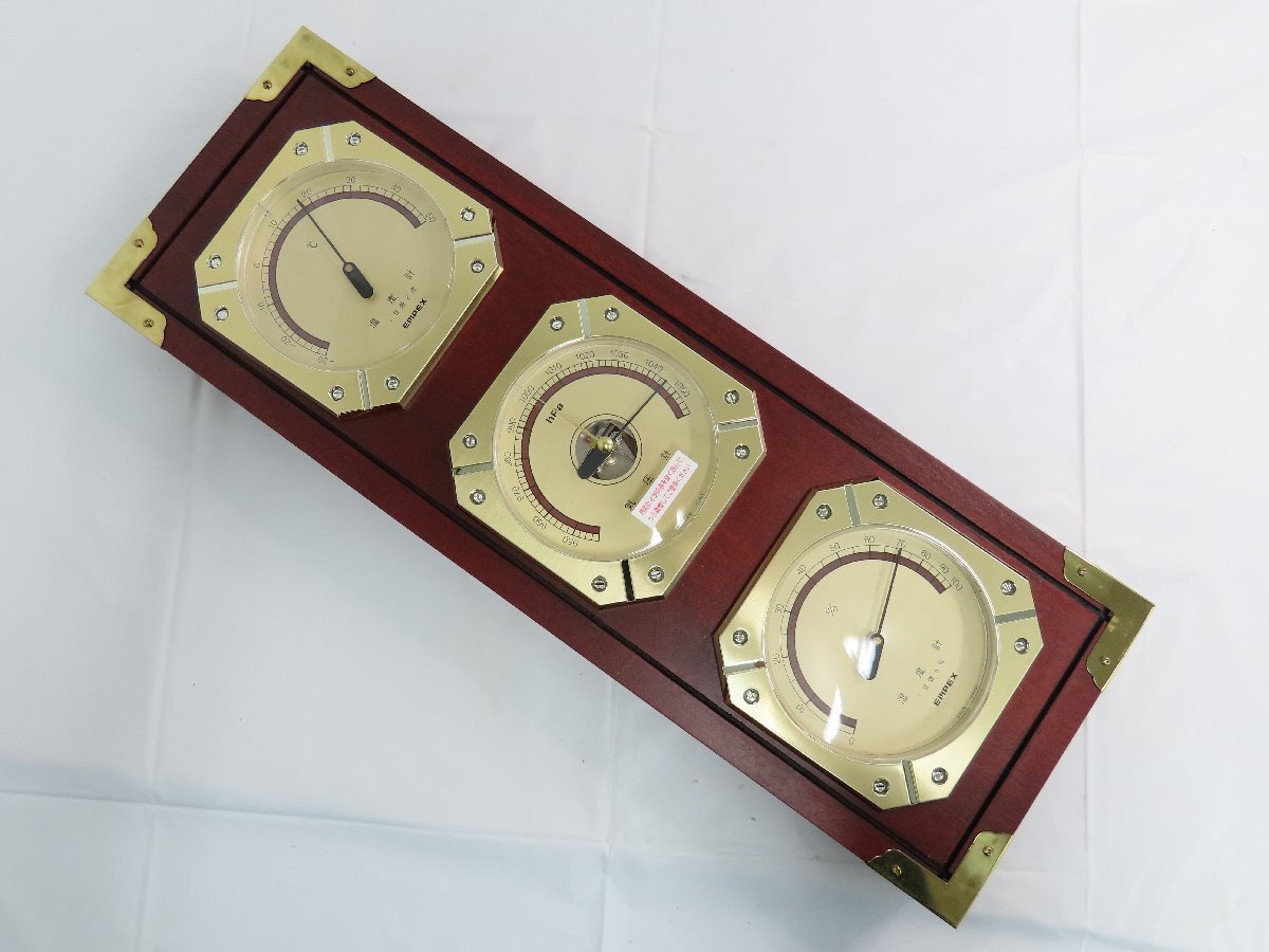 【未使用】80☆未使用？EMPEX エンペックス 気象計 温度計 気圧計 湿度計 バイメタル式 アネロイド型 ウェザーマスター BM-751 取説付き★1029-583の落札情報詳細 ...