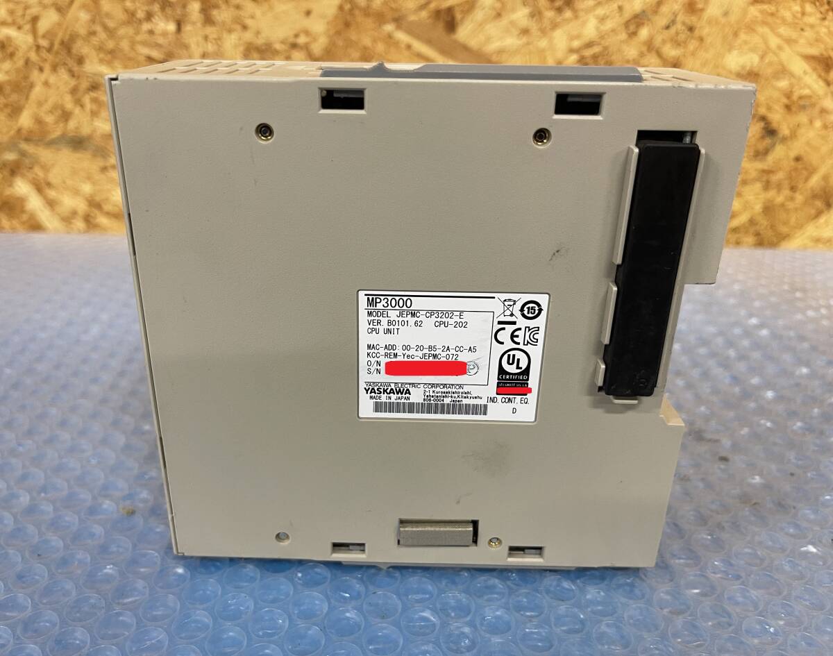 【傷や汚れあり】[CK24576] YASKAWA 安川電機 MP3000 CPU‐202 JEPMC-CP3202-E CPUユニット 現状 ...