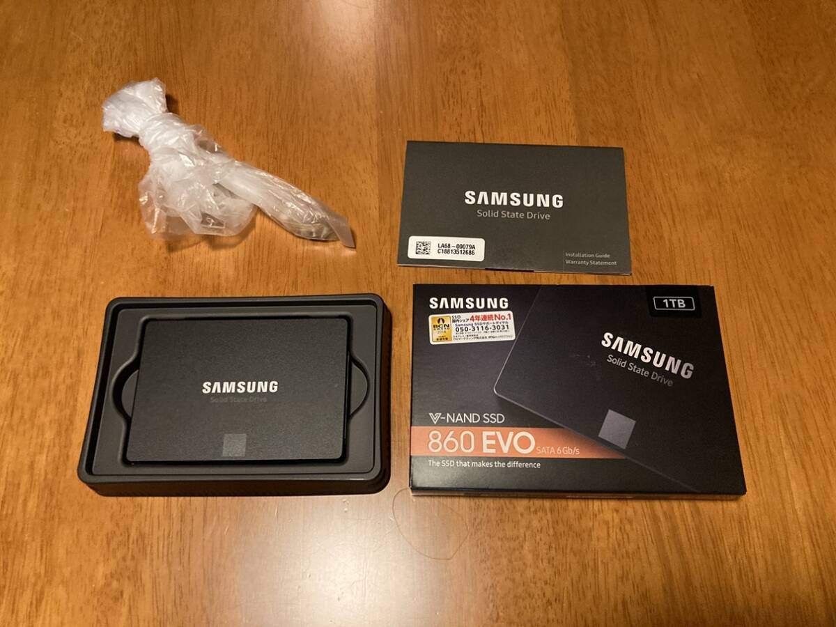 【やや傷や汚れあり】中古 SATA SSD 1TB SAMSUNG 860 EVO MZ-76E1T0B/IT 送料込みの落札情報詳細 - Yahoo!オークション落札価格検索 オークフリー