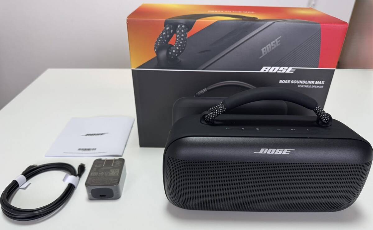 【未使用に近い】ほぼ新品 Bose SoundLink Max Portable Speaker Black ボーズ スピーカー 黒 ブラック ...