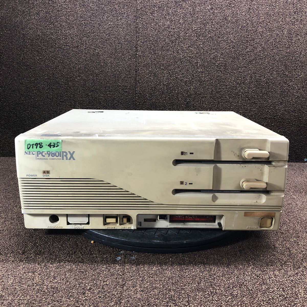 【傷や汚れあり】DT98-435 激安 PC98 デスクトップ NEC PC-9801RX2 MEM 640KB HDD欠品 メモリーチェック ...