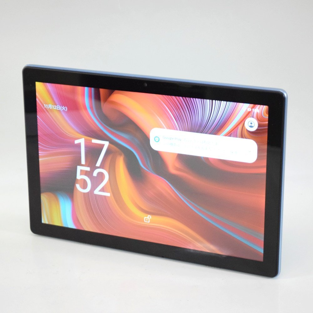 【傷や汚れあり】タブレットPC K10 ライトブルー系 Android13搭載 K10C 容量64GB 日本語対応 カメラ機能付き USB ...