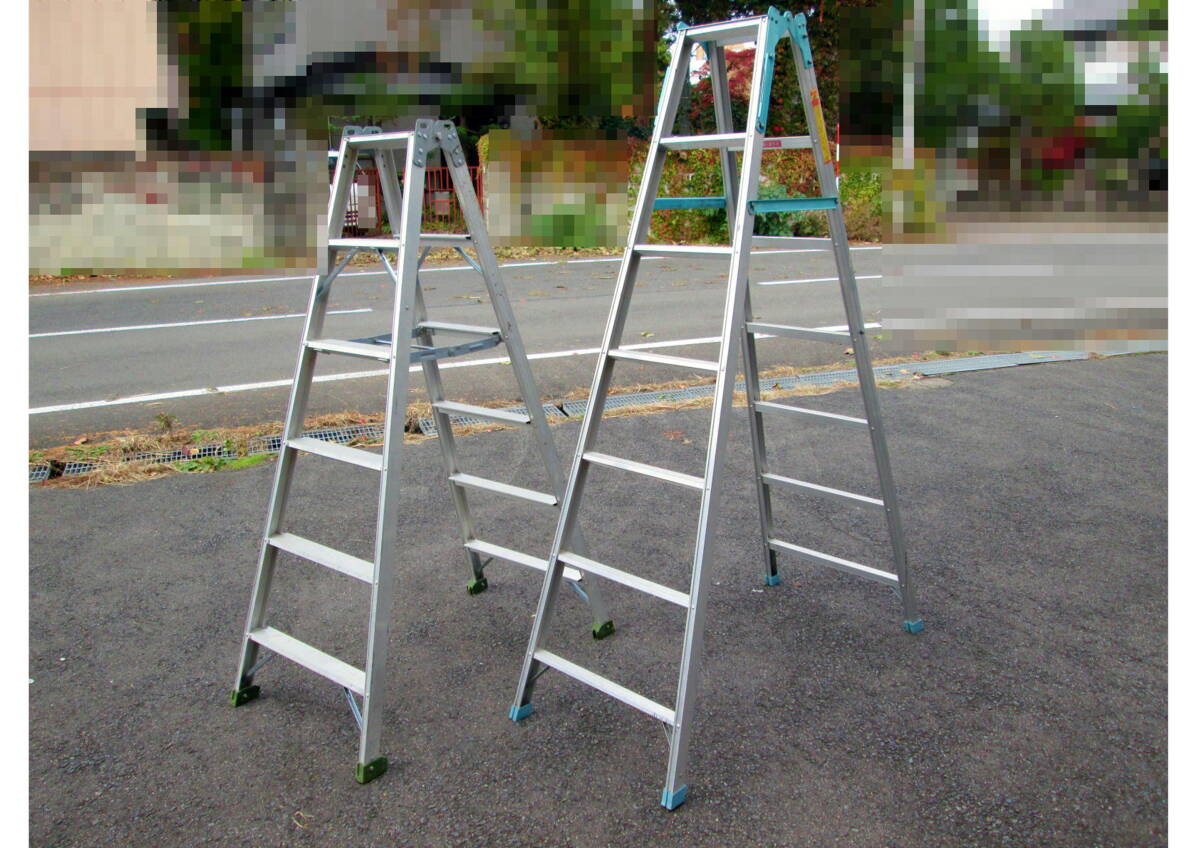 【傷や汚れあり】 411041 脚立 ＜11＞ 「ジャンク品」 ハセガワ TAK-18C 天板高さ 172cm / ホクセイ HSK-21 ...