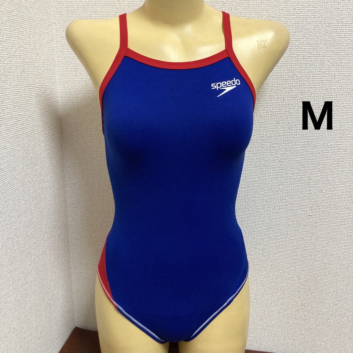 【やや傷や汚れあり】D434スピード♪エンデュランス♪ストレッチ♪赤と青のツートンカラー女子競泳水着♪アンダーやコレクションや撮影会にも♪ ...