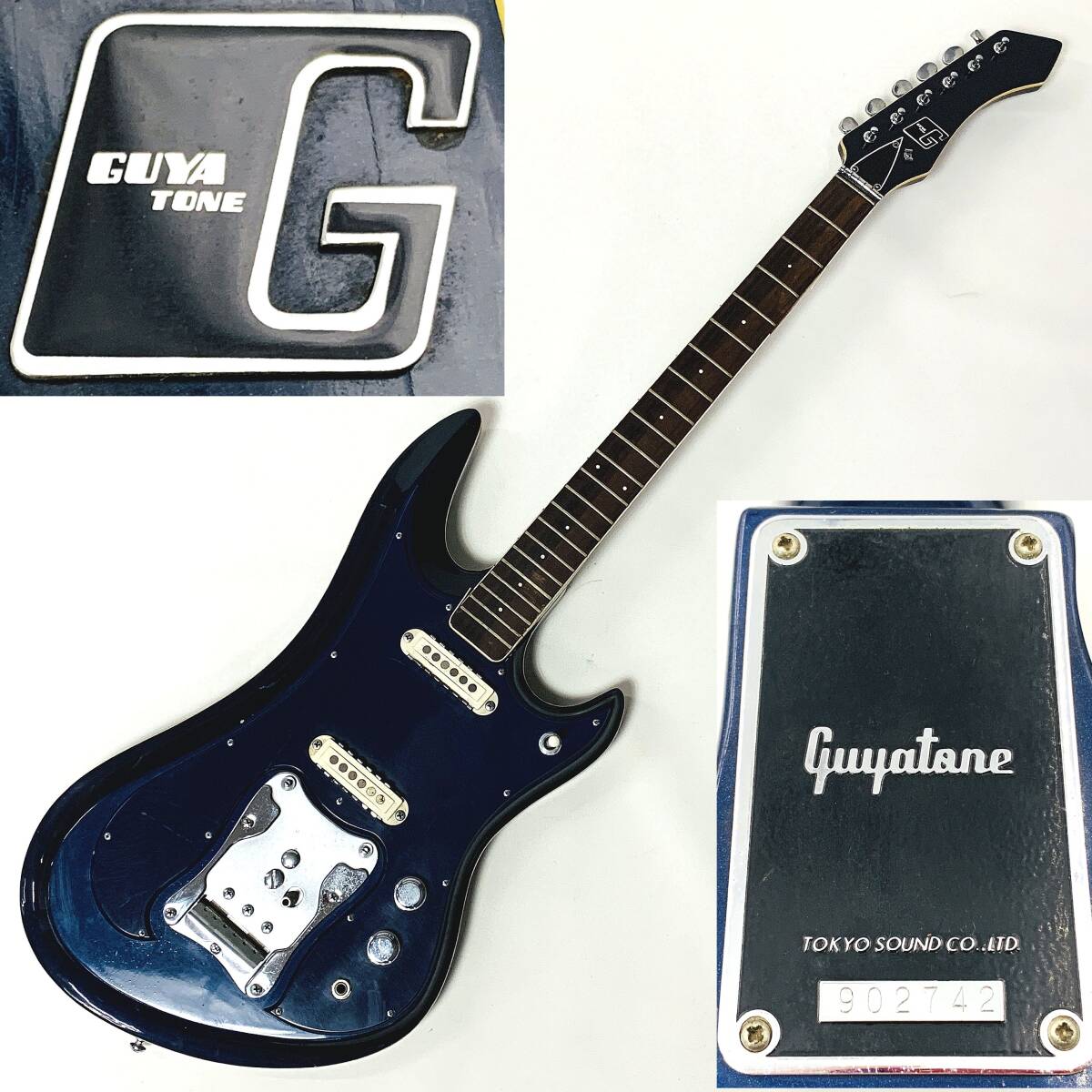 【傷や汚れあり】希少 ビンテージ GUYATONE LG-350T SHARP5 エレキギター グヤトーン シャープ5 ビザールギター ブリッジの欠損部品ありジャンク の落札情報詳細 ...