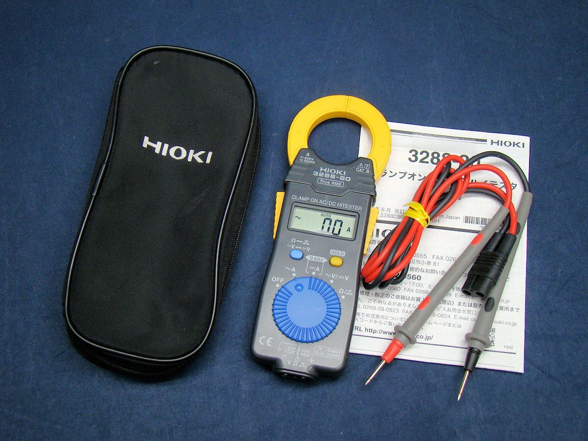 【傷や汚れあり】HIOKI 日置 3288-20 クランプオンハイテスタ AC/DC 交流/直流 電圧計 電流計 中古の落札情報詳細 ...