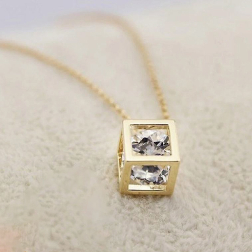 【未使用】キュービックゴールドネックレス 立体 ダイヤモンドcz 18金 18kgp 鍍金 34の落札情報詳細 - Yahoo!オークション落札価格検索 オークフリー