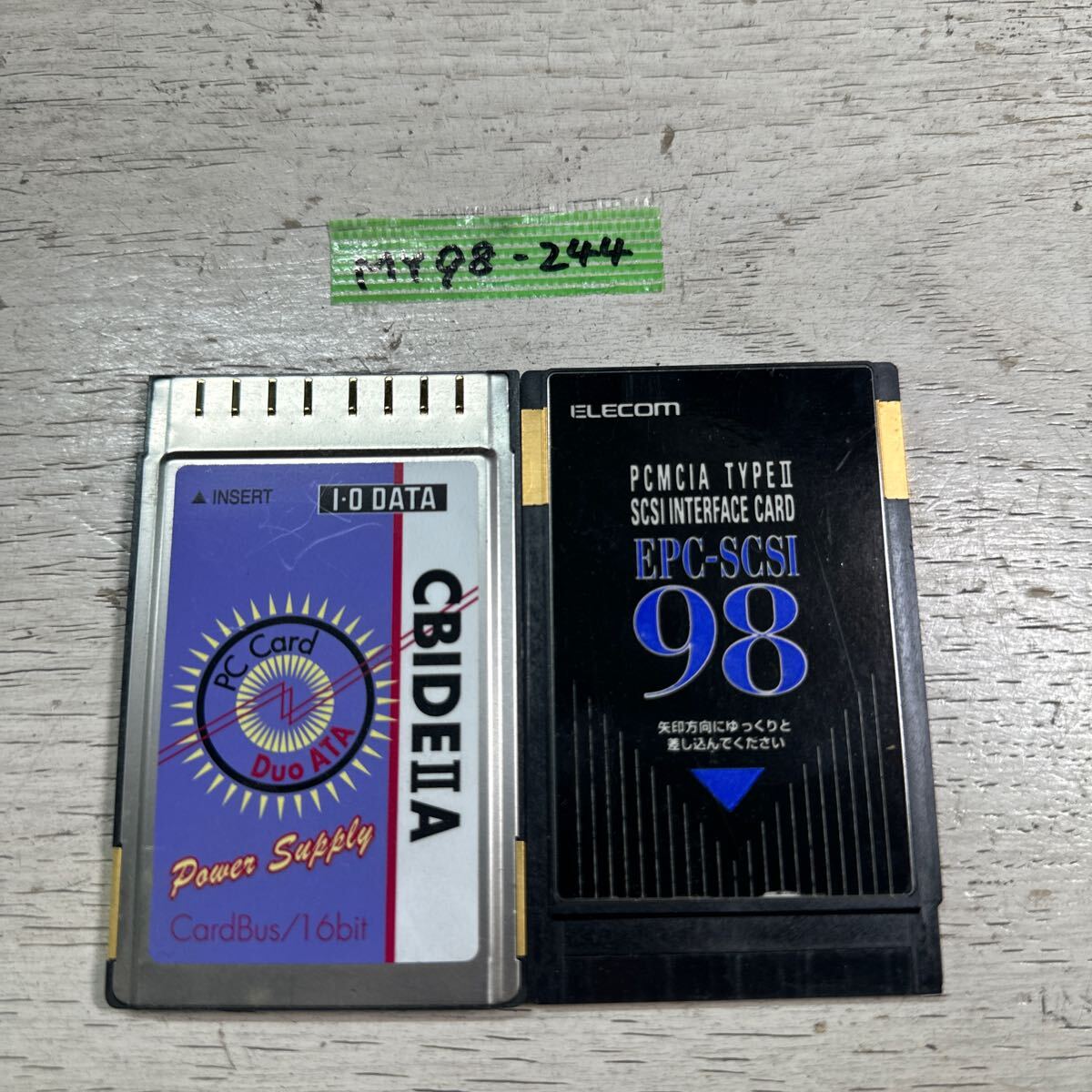 【傷や汚れあり】MY98-244 激安 PCカード ELECOM EPC-SCSI PCMCIA TYPE2 SCSI INTERFACE CARD I-ODATA CBIDEⅡA Duo ...