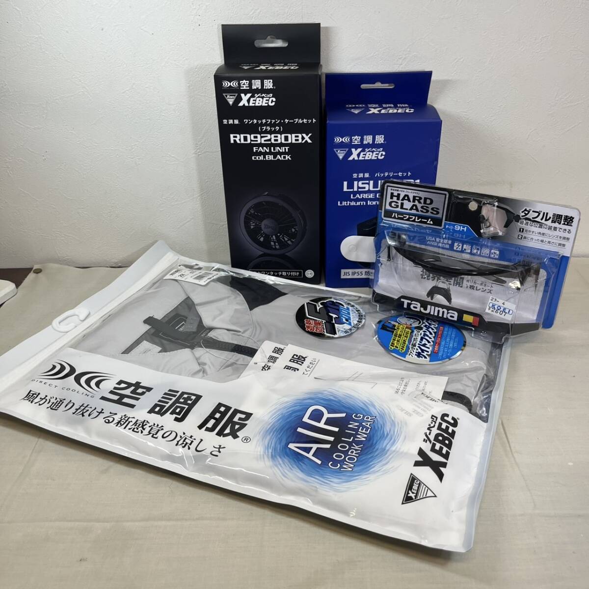 【未使用】【MH-8989】未使用品 XBEC ジーベック 空調ベストLサイズ バッテリーファンセット XE98025 RD9280BX LISUPER1 3点セット オマケ有の落札情報詳細 ...