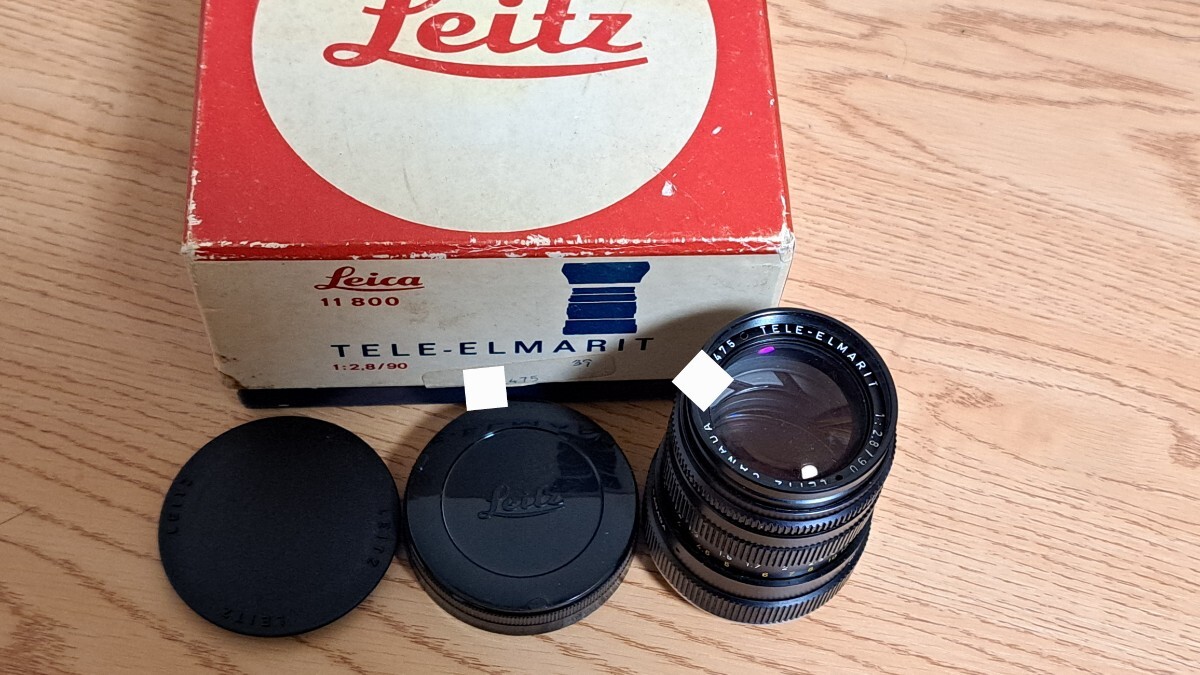 【全体的に状態が悪い】1円出品 Leitz TELE ELMARIT M 90mm F2.8 11800 Mマウント ライカレンズ 中望遠 ...