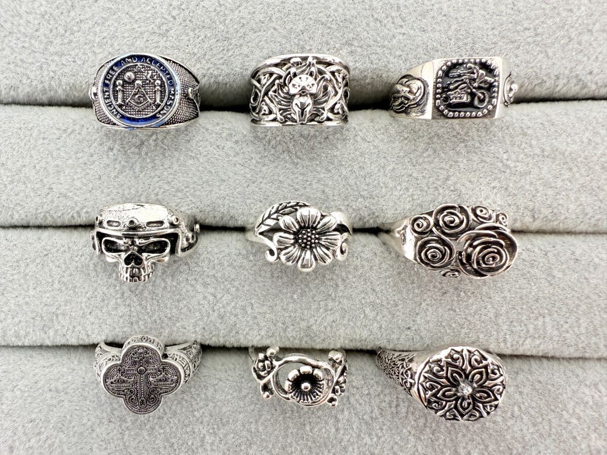 【やや傷や汚れあり】C531 シルバー系 リング 指輪 925刻印含む 未鑑定品 素材不明品 ヴィンテージ アクセサリー 昭和レトロ ジャンク品 まとめ売り 装飾品 大量の落札情報詳細 ...