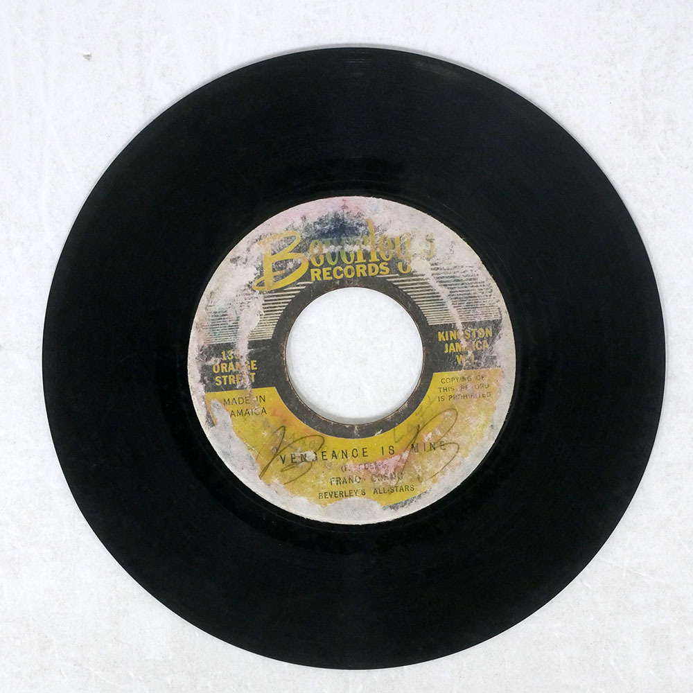 【傷や汚れあり】FRANK COSMO/REVENGE / VENGEANCE IS MINE/BEVERLEY’S RECORDS NONE ...