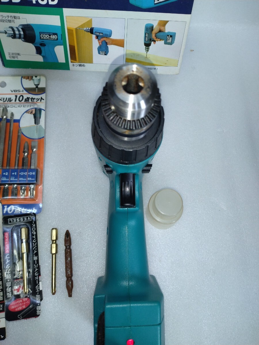 【やや傷や汚れあり】K774 SHINKO/新興製作所 コードレス ドライバードリル CDD-48D 中古動作品 電動工具 DIY用品 工具 ドリル ドライバーの落札情報詳細 - Yahoo ...