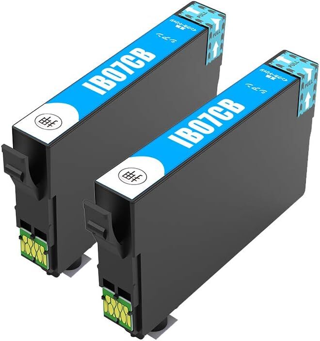 【未使用】IB07CB シアン 青 CYAN 大容量 インクカートリッジ 2個組 エプソン EPSON PX-M6010F PX-M6011F PX-S6010 純正互換 ib07cl4aの ...