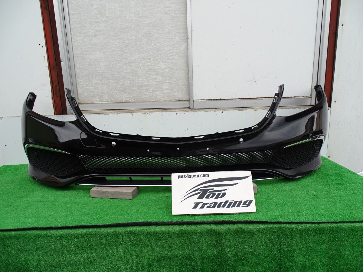 【傷や汚れあり】L0538vc ベンツ純正 Eクラス W213 前期 エクスクルーシブ フロントバンパー スポイラー/グリル付 ...