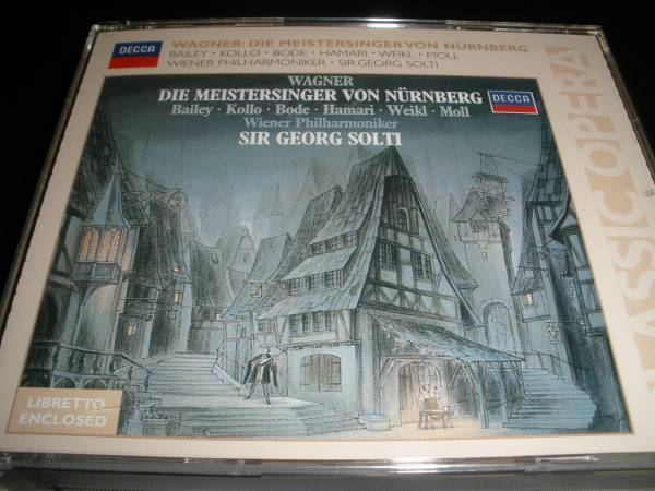【目立った傷や汚れなし】ショルティ ワーグナー ニュルンベルクのマイスタージンガー ベイリー コロ モル ボーデ ウィーン・フィル 4CD ...