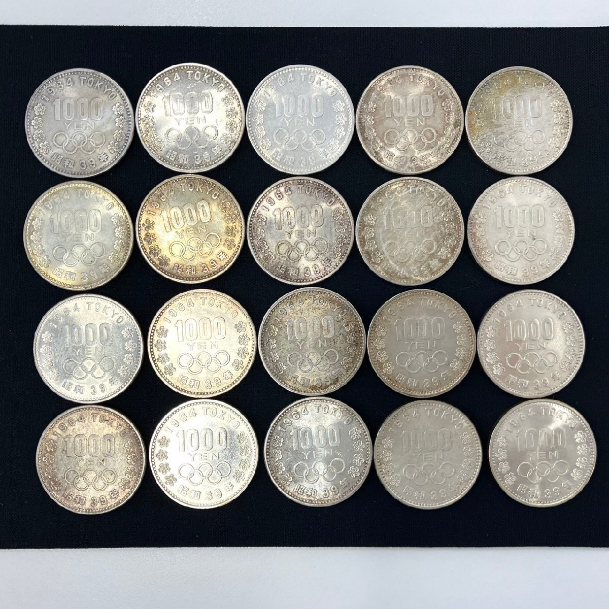 【やや傷や汚れあり】1964年 昭和39年 東京オリンピック 1000円銀貨 20枚まとめ売り【F240301-3】の落札情報詳細 - Yahoo!オークション落札価格検索 オークフリー
